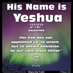 Not Appointed to Wrath - Yeshua is Salvation