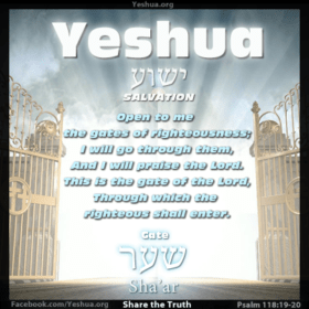 Psalm 118 19-20, The Gates of Heaven - Yeshua is Salvation